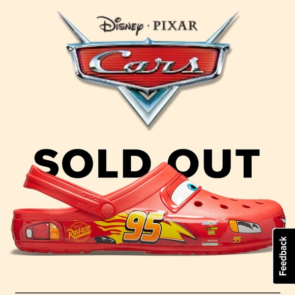 CROCS | Shoes | Sold Out Limited Edition Cars Lightning Mcqueen Adult ...